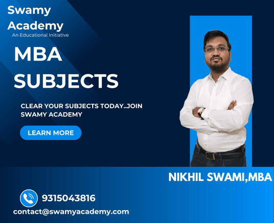 Nikhil Swami,Founder -Swamy Academy