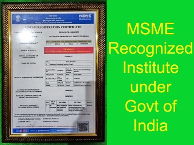 ISO & MSME Certification