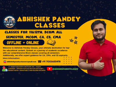 Abhishek Pandey Classes - Best BCom Classes for Calcutta University ...